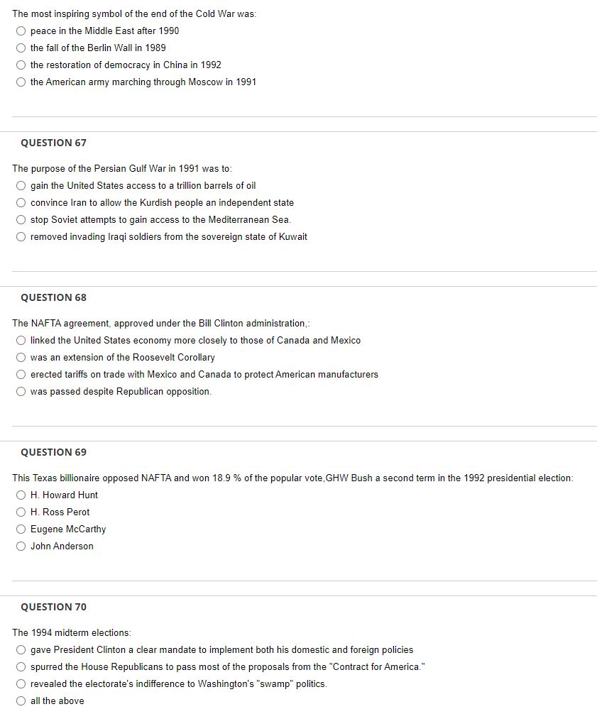 The most inspiring symbol of the end of the Cold War | Chegg.com