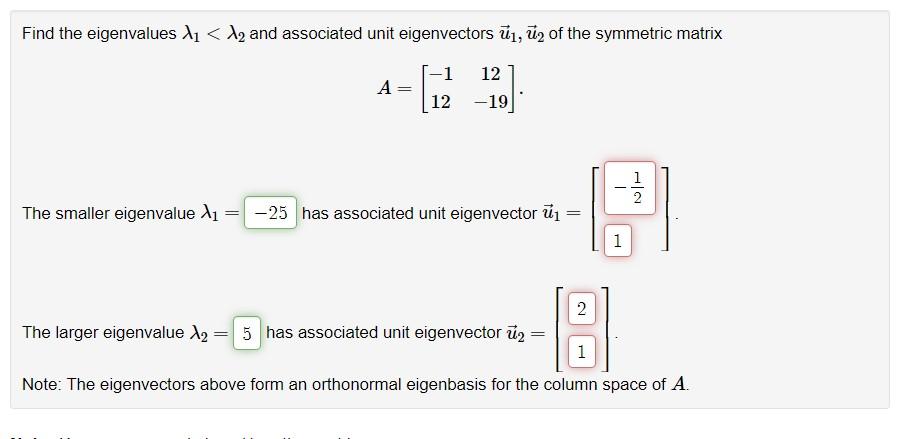 Solved Find the eigenvalues λ1