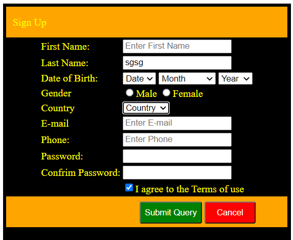 Solved Task-1: Use html to create registration form and Use | Chegg.com