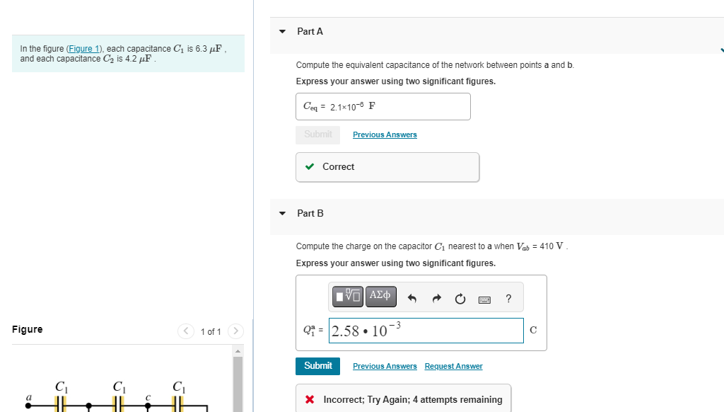 Solved Show me the steps to solve Part CCompute the charge | Chegg.com