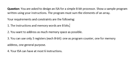 Solved I need 8 bit processors datapath with 3 registers | Chegg.com