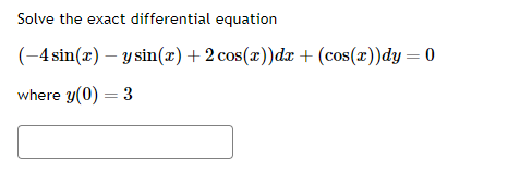 Solved The differential equation | Chegg.com