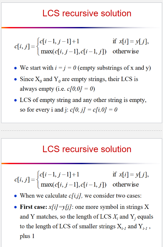 Q2. Longest common subsequence (LCS) a. Prove the | Chegg.com
