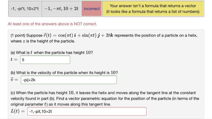 Solved Suppose r vector (t) = cos(pi t) i + sin(pi t) j + | Chegg.com