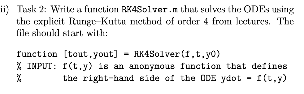 v) Task 5: Write the main program main.m that test | Chegg.com
