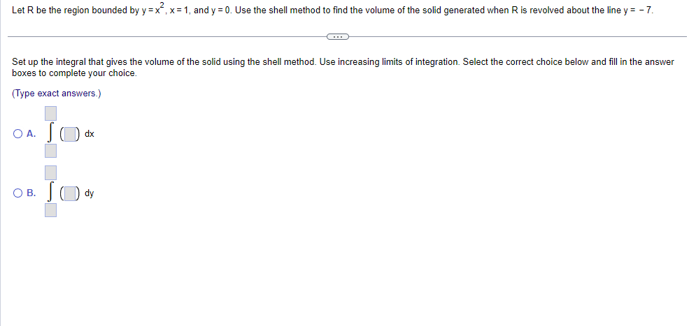 Solved Let R be the region bounded by y=x2,x=1, and y=0. Use | Chegg.com