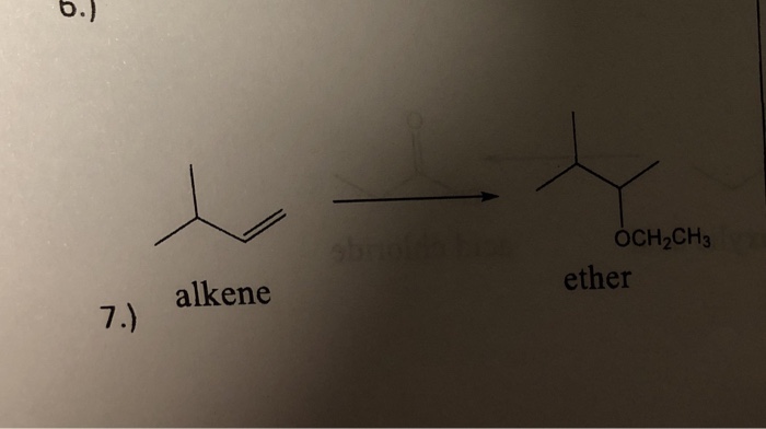 Solved OCH2CH3 alkene ether | Chegg.com