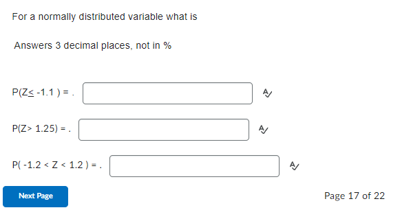 Solved For a normally distributed variable what is Answers 3 | Chegg.com