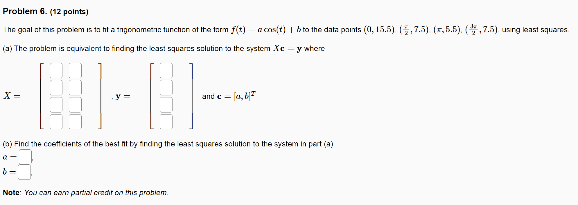 Solved Problem 6. (12 points) The goal of this problem is to | Chegg.com Solved Problem 6. (12 points) The goal of this problem is to | Chegg.com