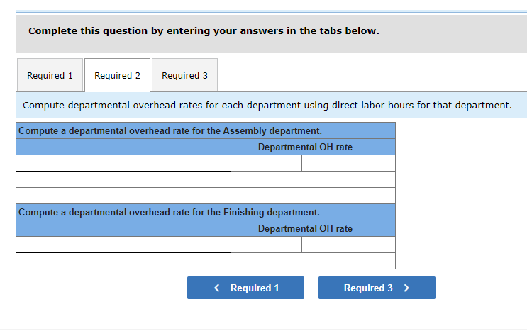 Solved Exercise 4-6 (Algo) Computing departmental overhead | Chegg.com