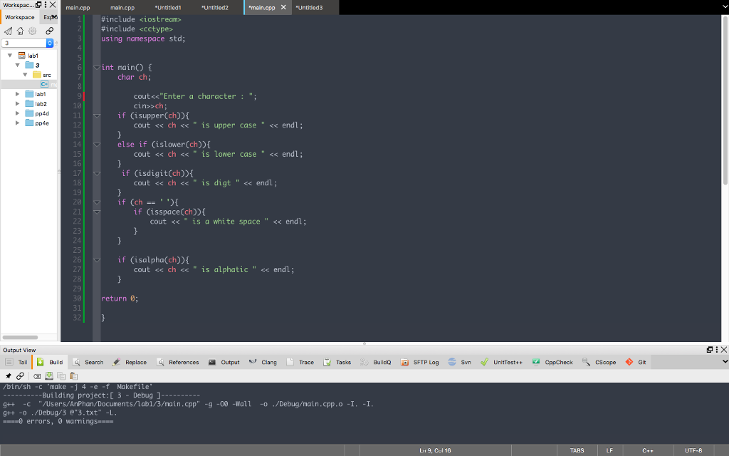 Solved Everything in this code work fine but the space | Chegg.com