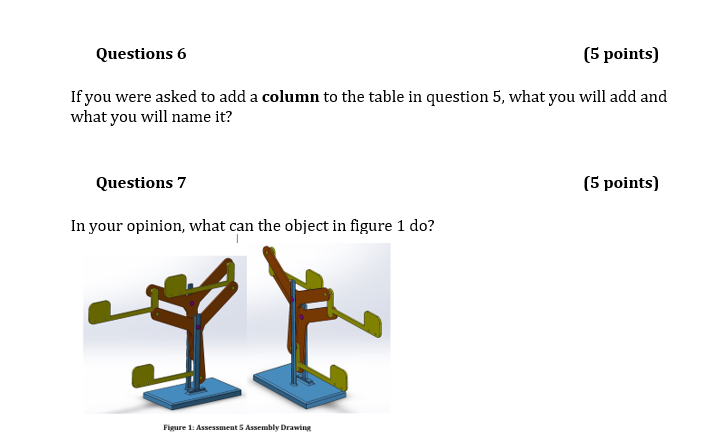 Questions 5 (5 points) Check the table below and fill | Chegg.com