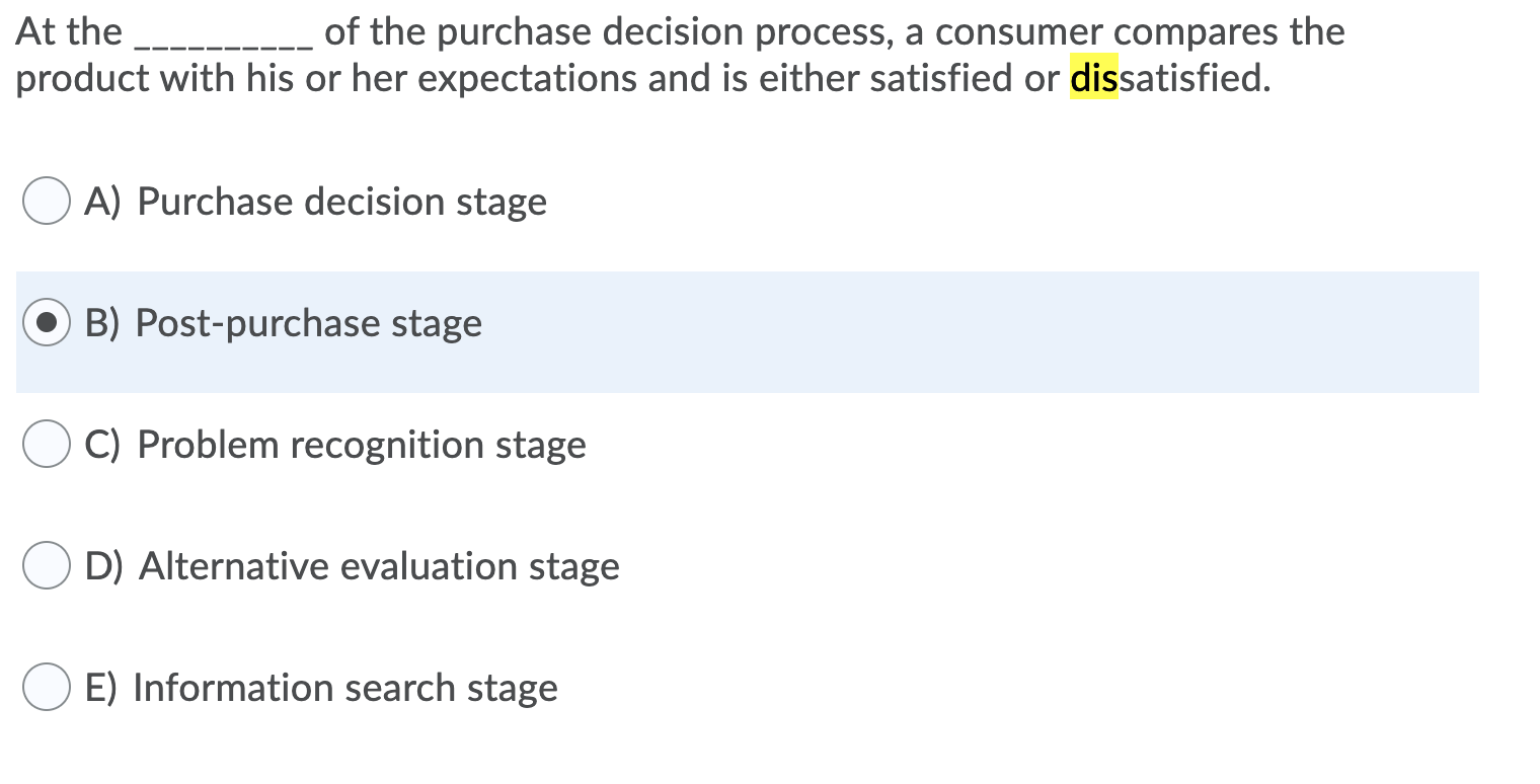 Solved Question 29 (1 point) High involvement purchase | Chegg.com