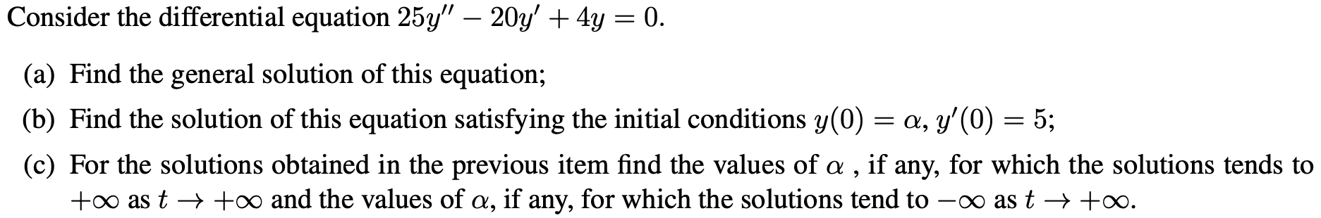 Solved This is for an advanced calculus/differential | Chegg.com