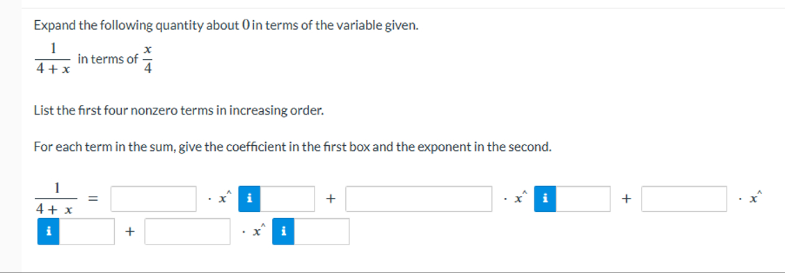 Solved Expand the following quantity about 0 in ﻿terms of | Chegg.com