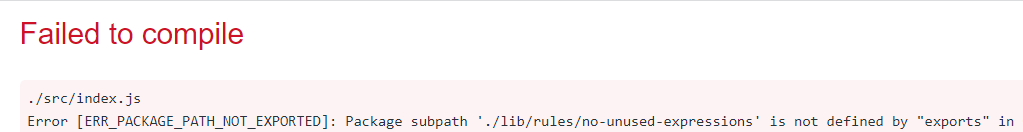 Solved Failed to compile ./src/index.js Error | Chegg.com