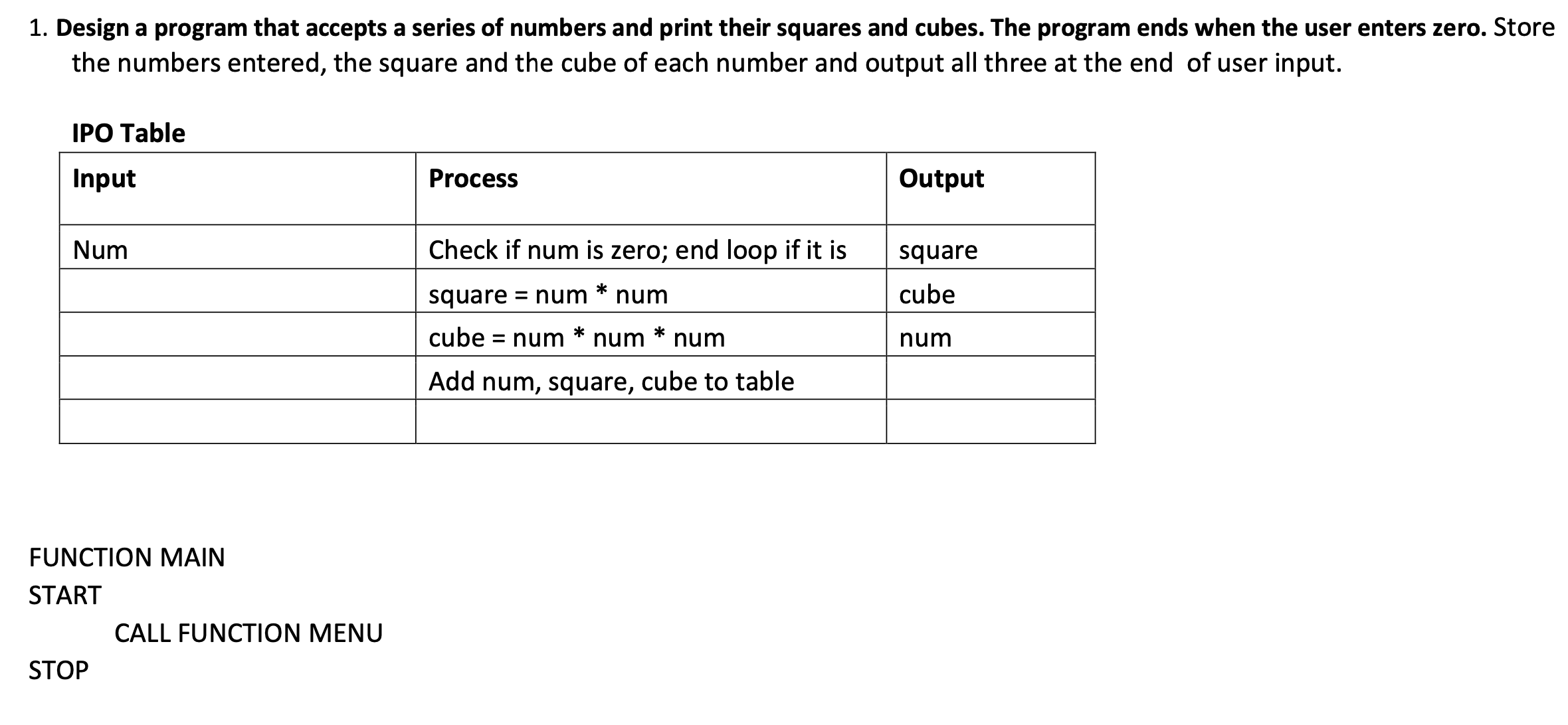 Solved 1. Design a program that accepts a series of numbers | Chegg.com