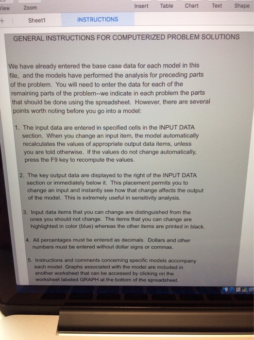 View Zoom Insert Table Chart Text Shape Sheetl | Chegg.com