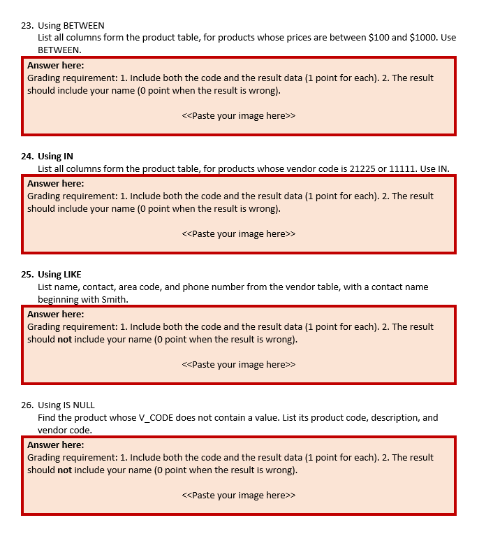 Solved You will build a vendor-product database and retrieve | Chegg.com