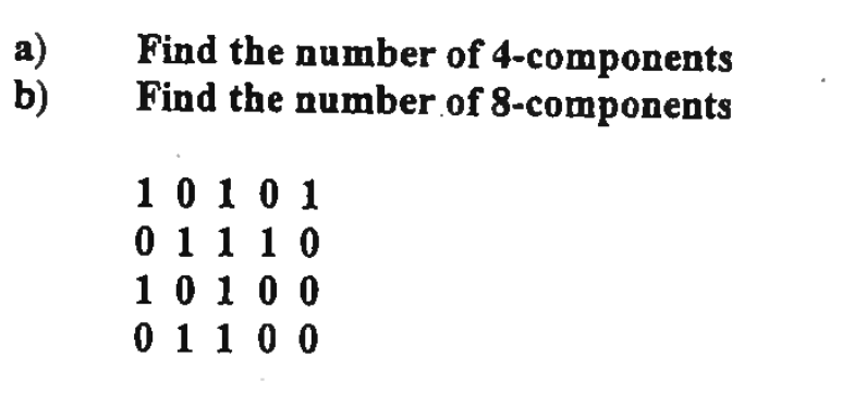 Solved a) b) Find the number of 4-components Find the number | Chegg.com