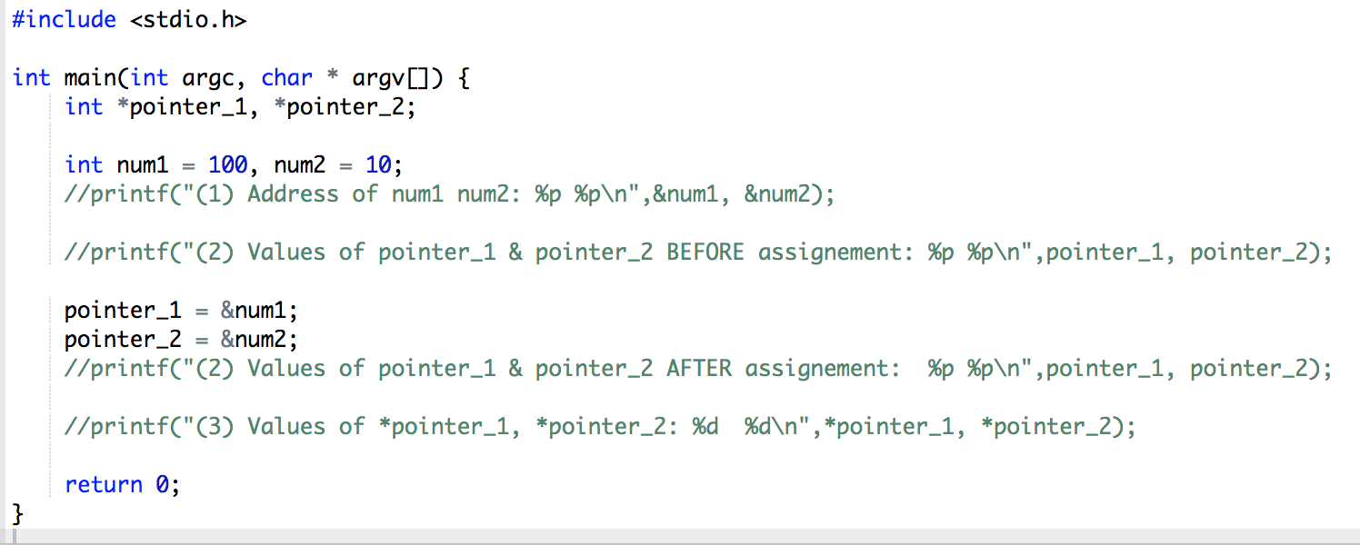 Solved (1) Observe the address of variable num1 and num2 (2) | Chegg.com