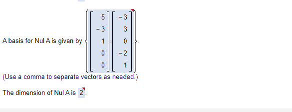 Solved Q6 ASAP Help please.Find the basis for Nul A. I | Chegg.com