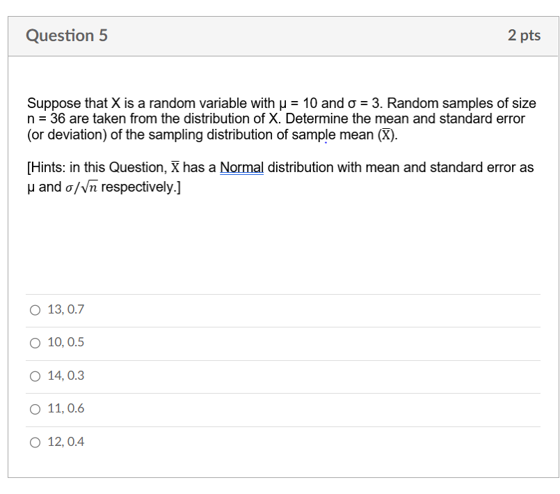 Solved Suppose that X is a random variable with μ=10 and | Chegg.com