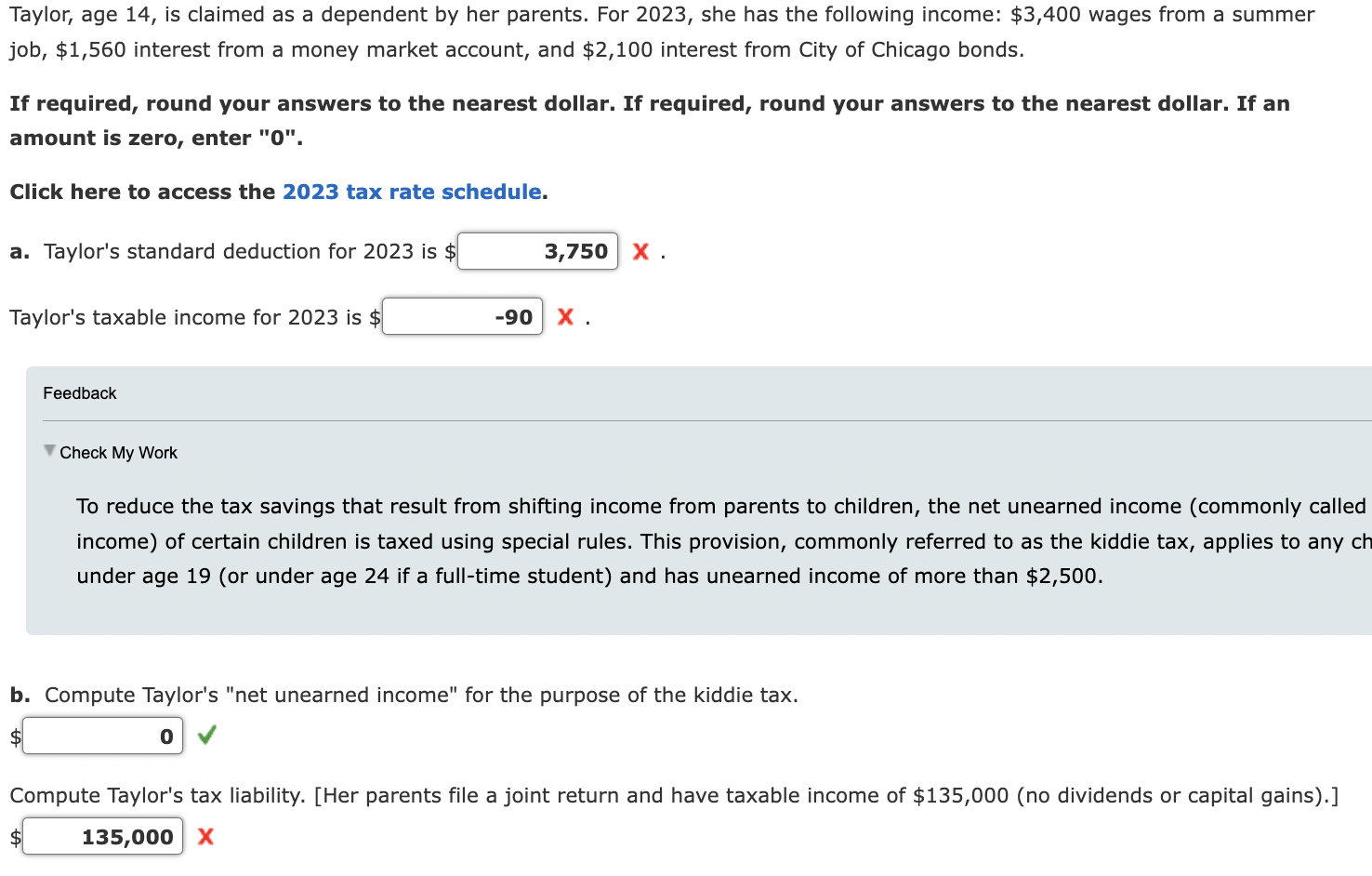 Solved --FeedbackCheck My WorkTo reduce the tax savings that | Chegg.com