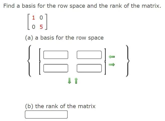 Solved Find a basis for the row space and the rank of the | Chegg.com