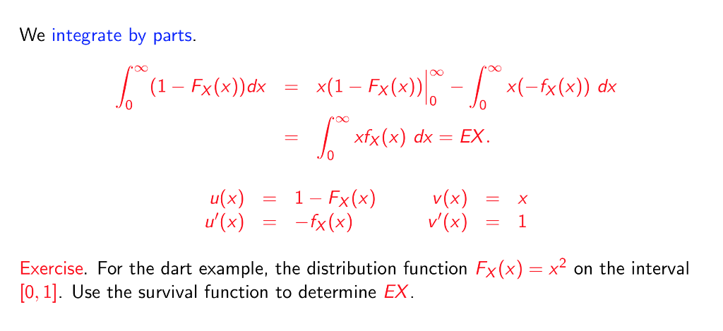 Solved use the survival function to find EX | Chegg.com