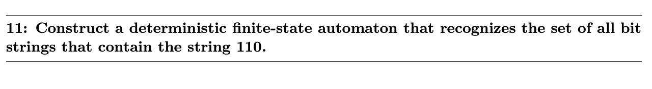 Solved 11 Construct A Deterministic Finite State Automaton 7453