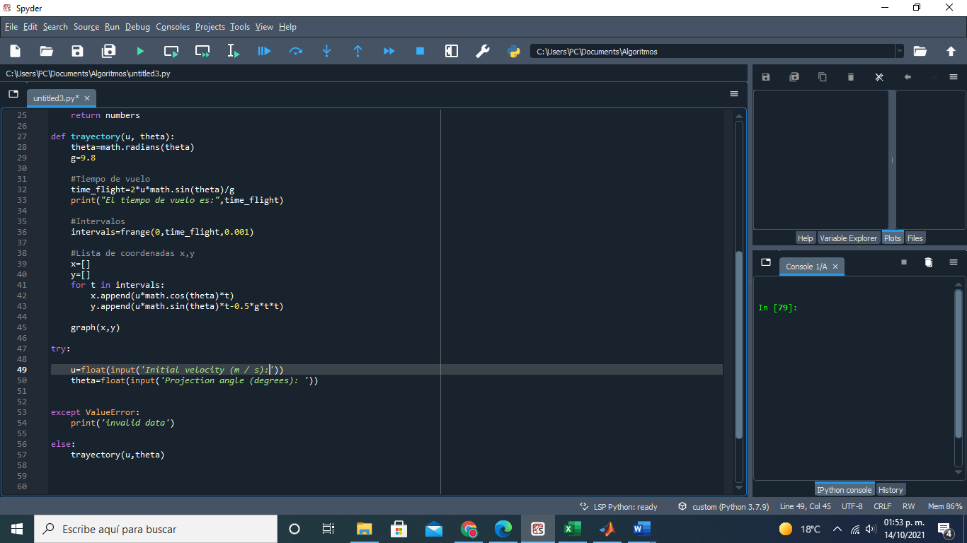 The code of a parabola that is below has to be | Chegg.com
