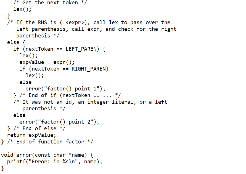 Solved /* lookup - a tunction to lookup operators and | Chegg.com