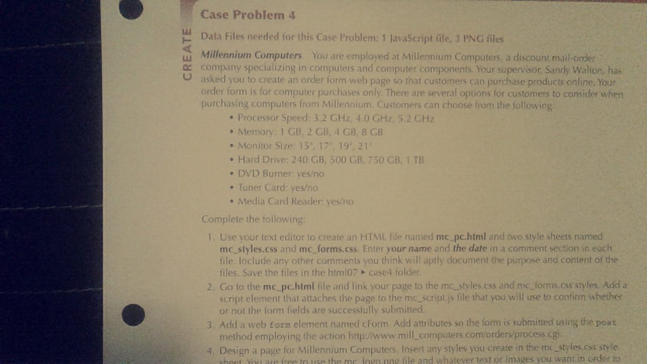 Solved Create Case Problem 4 Data Files Needed Case Problem 1 Javascript File 3 Png Files 5333