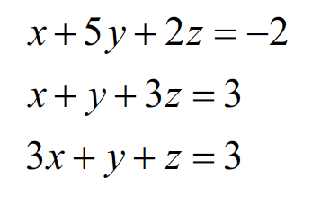 Solved Solve the following system of equations using the | Chegg.com