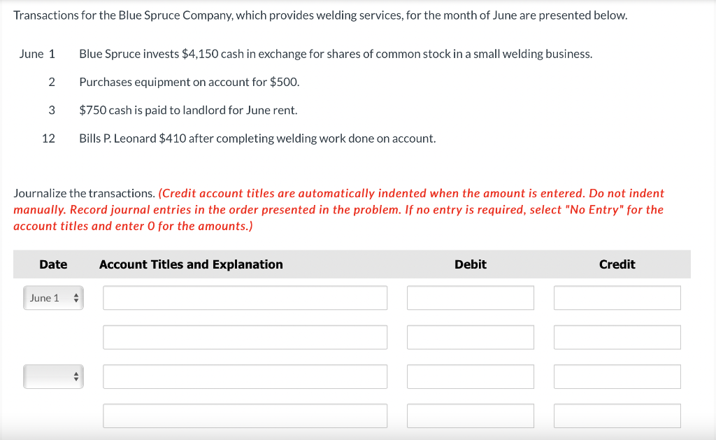 Solved Transactions for the Blue Spruce Company, which | Chegg.com