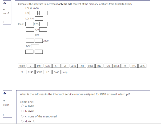 Solved n 5 Complete the program to increment only the odd | Chegg.com