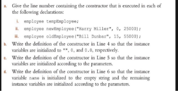 Solved Which constructor is used to initialize the object | Chegg.com