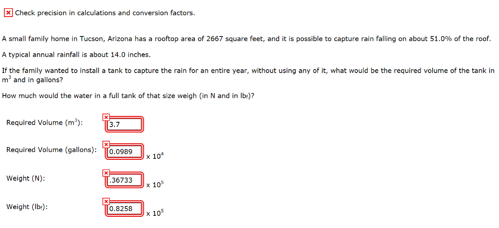 Solved XCheck precision in calculations and conversion | Chegg.com