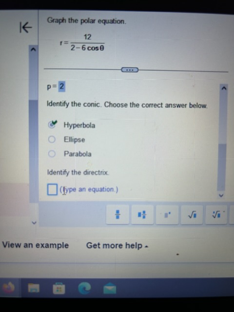 Graph the polar equation. r=9+4sinθ16 Parabola | Chegg.com