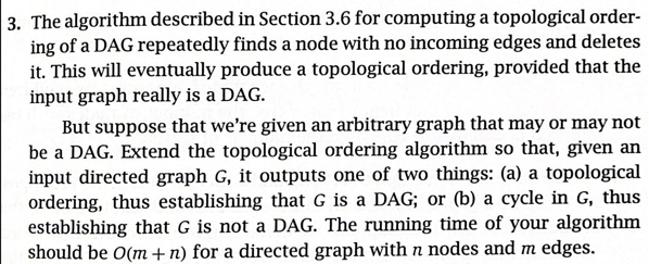 Solved 3. The algorithm described in Section 3.6 for | Chegg.com