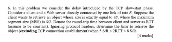 Solved 6. In this problem we consider the delay introduced | Chegg.com