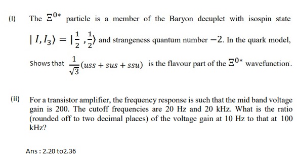 Solved (i) The Ξ0∗ particle is a member of the Baryon | Chegg.com