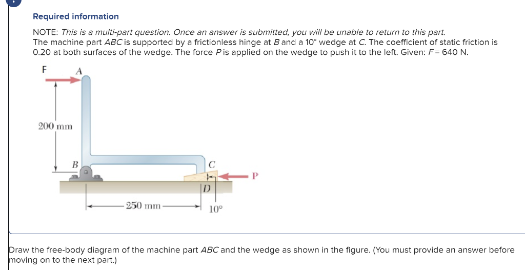 Solved Required information NOTE: This is a multi-part | Chegg.com