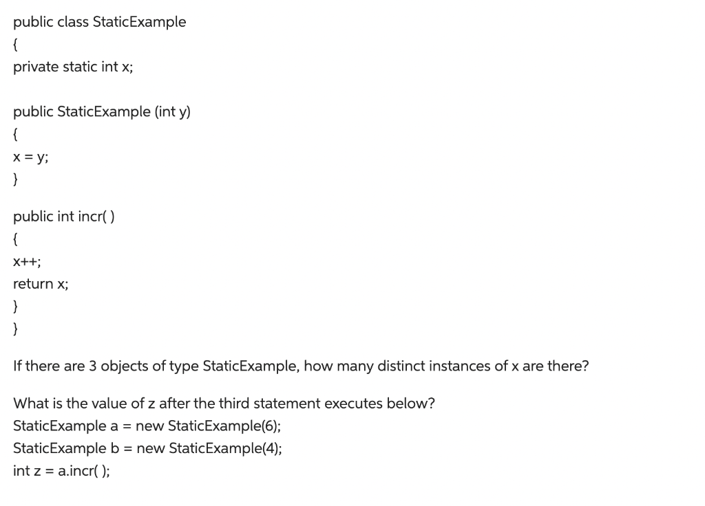Solved Why does z = 5 rather than 7 after executing the | Chegg.com
