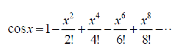 Solved The Maclaurin expansion series for cos x is as | Chegg.com