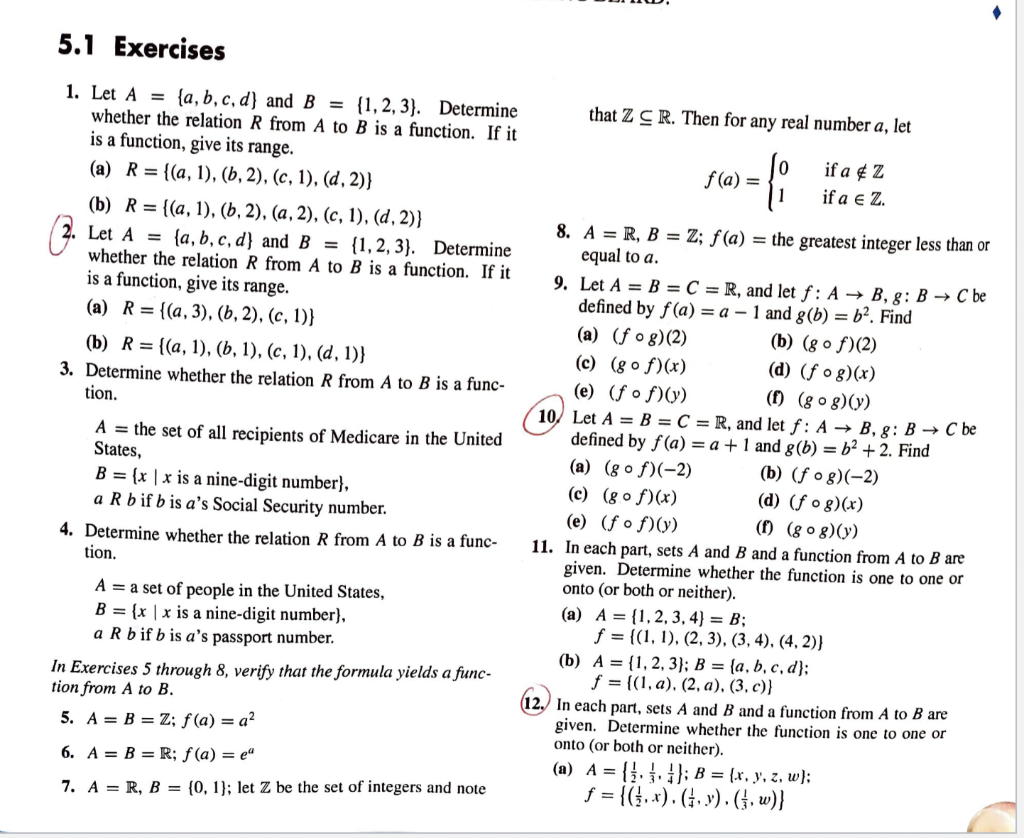 Solved ,y) In Exercises 5 and 6, let A = {a, b} and B = {4, | Chegg.com