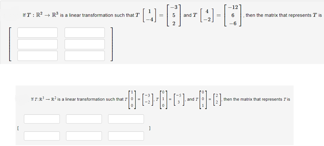 Solved 12 IfT: R2 + R3 is a linear transformation such that | Chegg.com