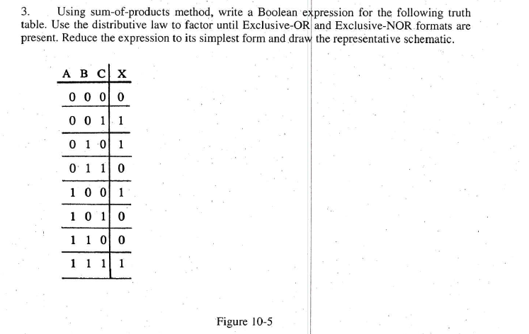 Solved 3. Using sum-of-products method, write a Boolean | Chegg.com