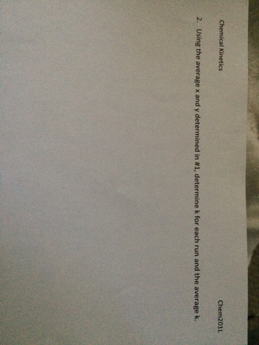 Solved Using the following data, answer the questions below. | Chegg.com